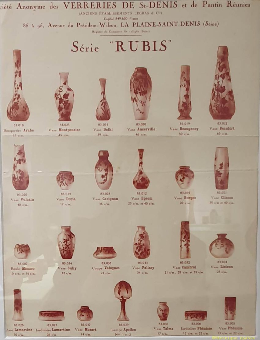 Verreries Legras, La Donation Vitrat, au musée du Verre François ...